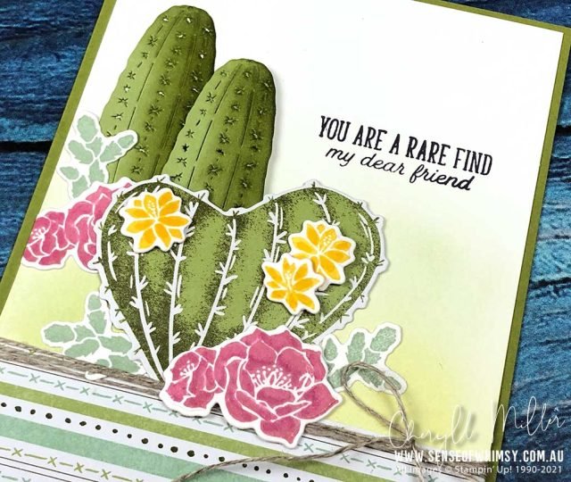 Flowering Cactus for All Star Tutorial Bundle Blog Hop - Sense of Whimsy